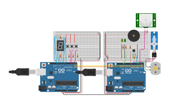 Circuit design Elevator - Tinkercad