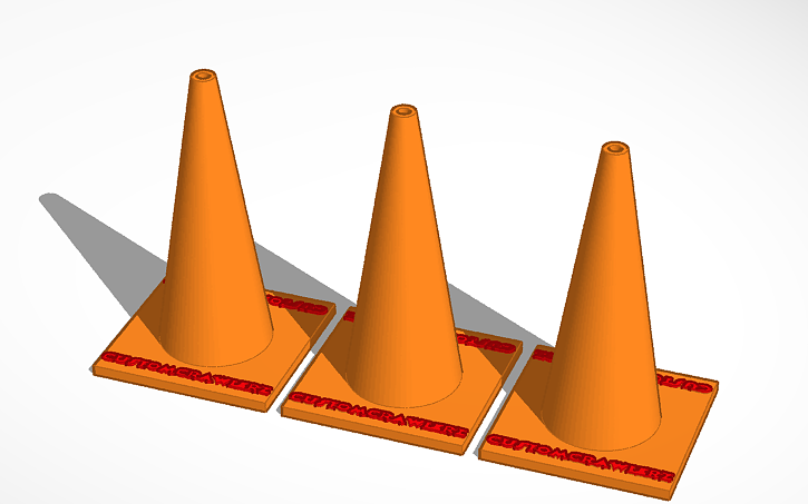 3D design Standard Road Cone (CC) (3) | Tinkercad