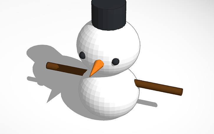 3D design SNOWMAN | Tinkercad