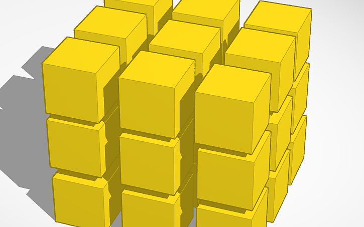 3D design rubix cube - Tinkercad