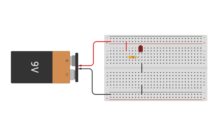 Circuit design Acender um led - Tinkercad Circuit design Acender um led - Tinkercad