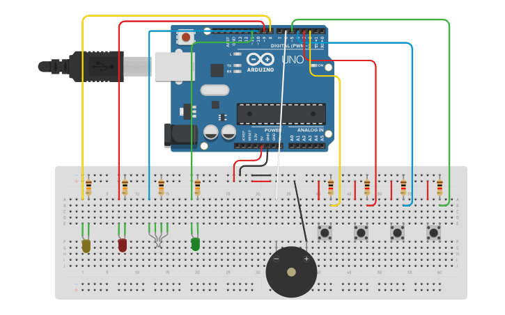 Circuit design Experimento Avançado - Tinkercad