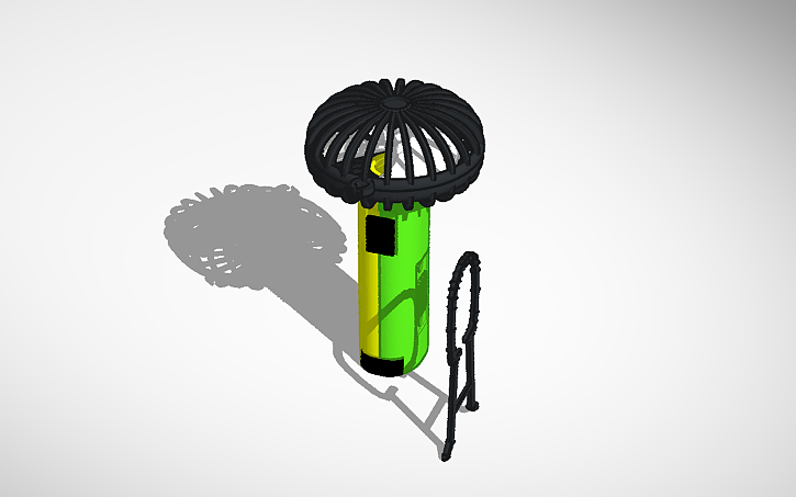3D design Dollarama Coolair fan with more blade pitch - Tinkercad