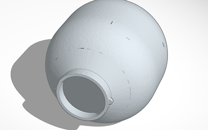 3D design reservoir - Tinkercad