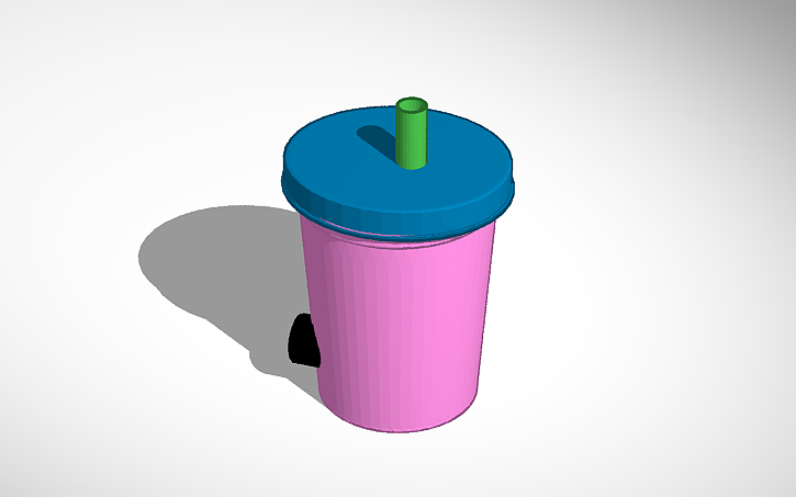 3D design Boba Cup - Tinkercad