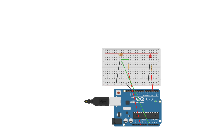 Circuit design Night Light - Tinkercad