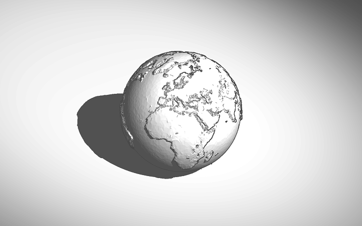 3D design Earth - Tinkercad