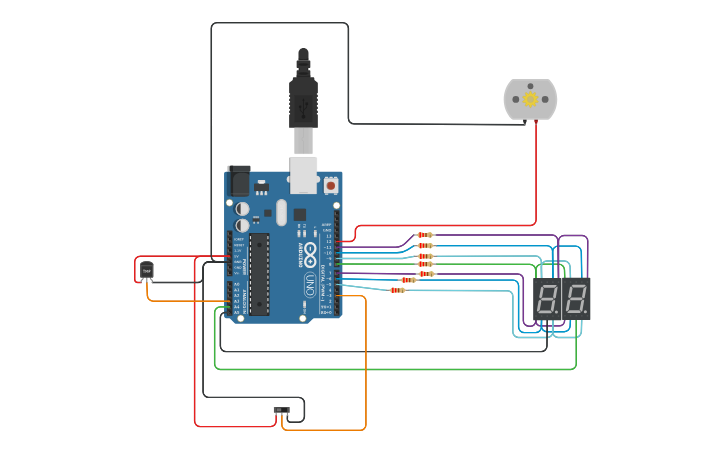 Circuit design Parte 2 Parcial OFICIAL | Tinkercad