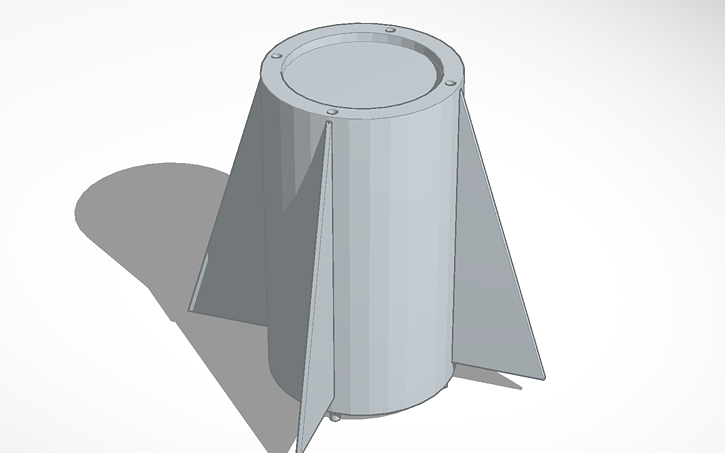 3D design rocket fin - Tinkercad