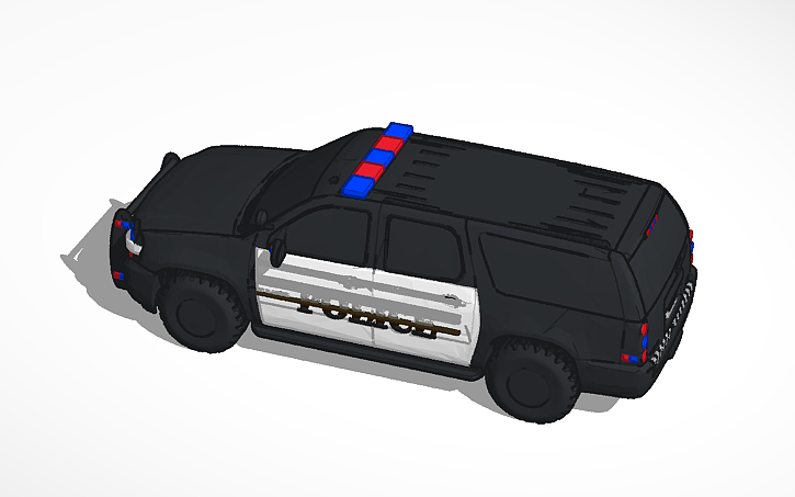 3D design police car - Tinkercad