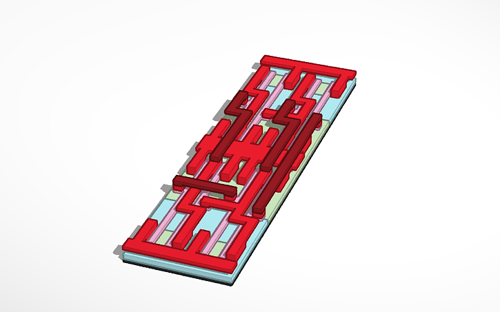 3D design XOR Gate - Tinkercad