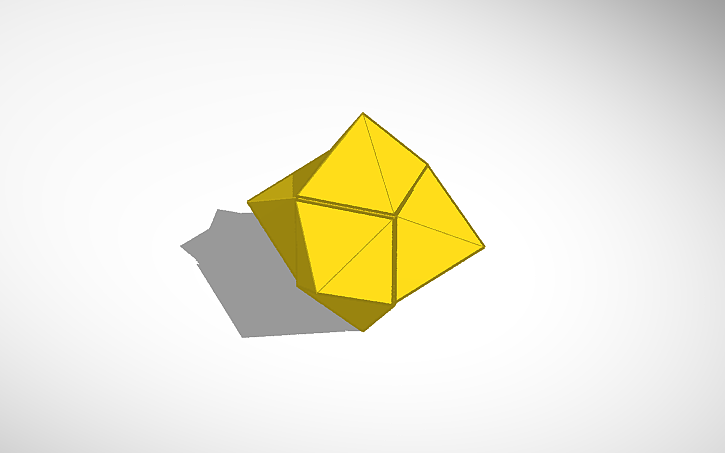 3D design CUBO CON PIRÁMIDES EN CADA UNA DE SUS CARAS - Tinkercad