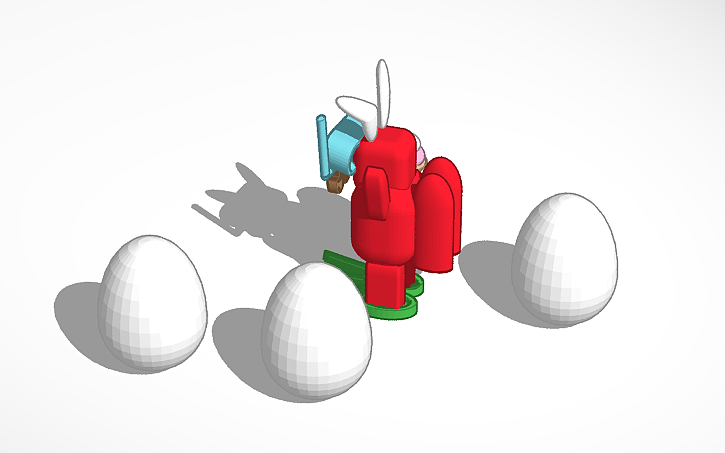 3D design the first jester on egg island - Tinkercad