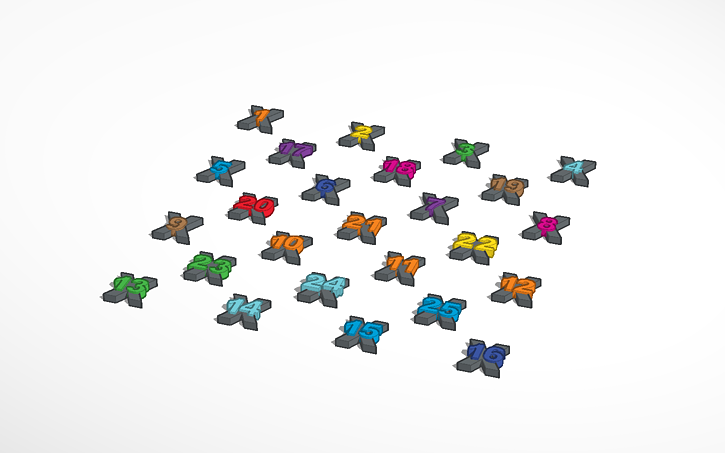 3d Design Calibration Pattern Tinkercad