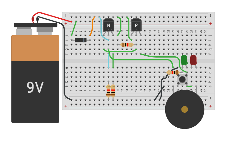 Circuit design #SHORT CIRCUIT INDICATER - Tinkercad