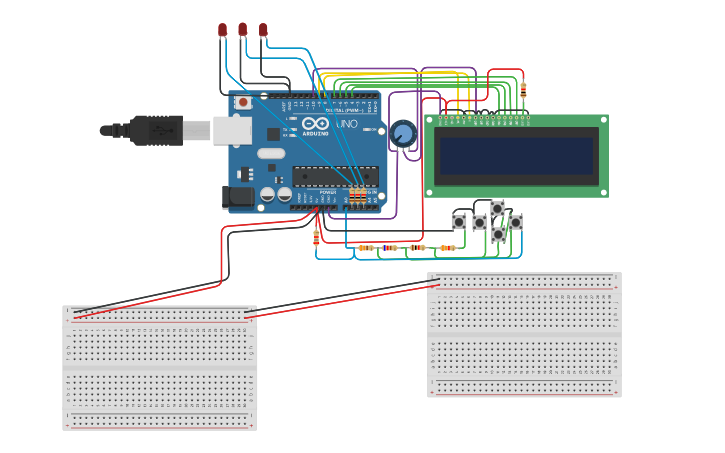 Circuit design Lcd Menu COMPL. - Tinkercad