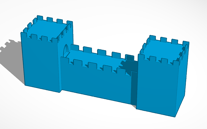 3D design Great Wall of China - Tinkercad
