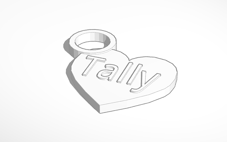 3D design Tally's Name Tag (8T) | Tinkercad