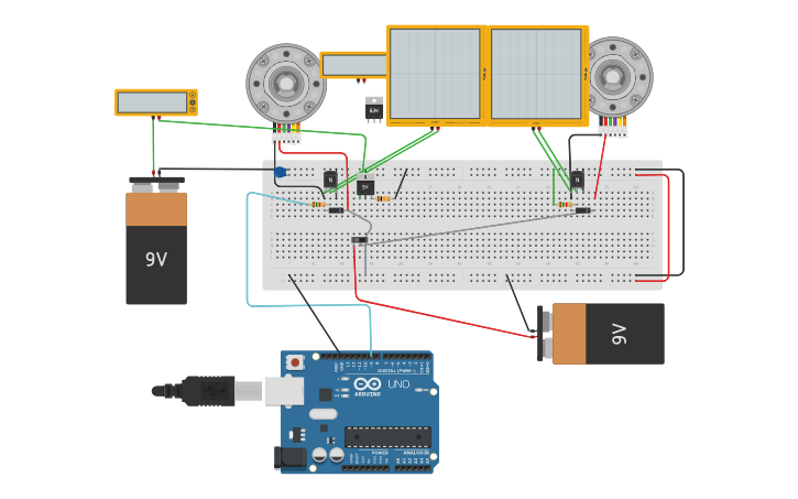 Circuit design Copy of Project: Front End Starter Circuit | Tinkercad