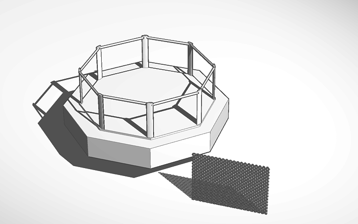 3D design MMA UFC Octagon - Tinkercad
