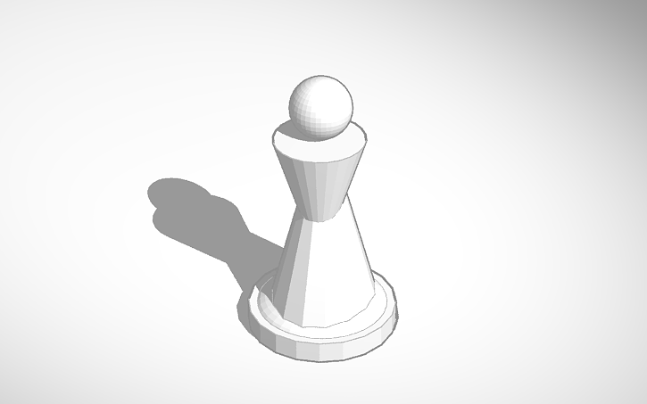 3D design chess piece | Tinkercad