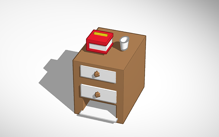 3D design side table - Tinkercad