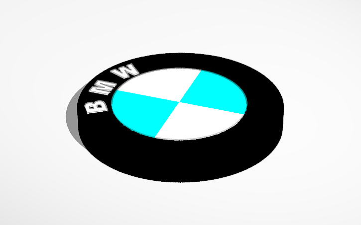 3D design BMW logo - Tinkercad