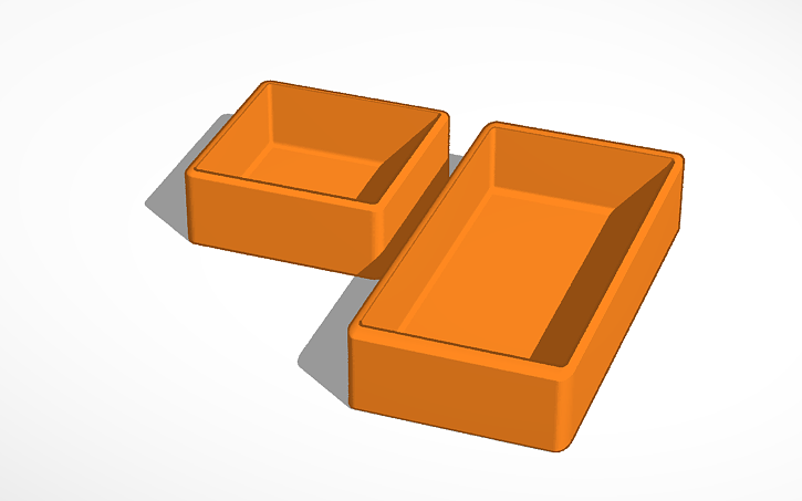 3D design storage box - Tinkercad