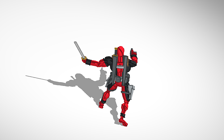 3D design DEADPOOL - Tinkercad