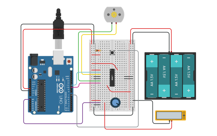Circuit design TinkerCad3 - Sensors - Tinkercad