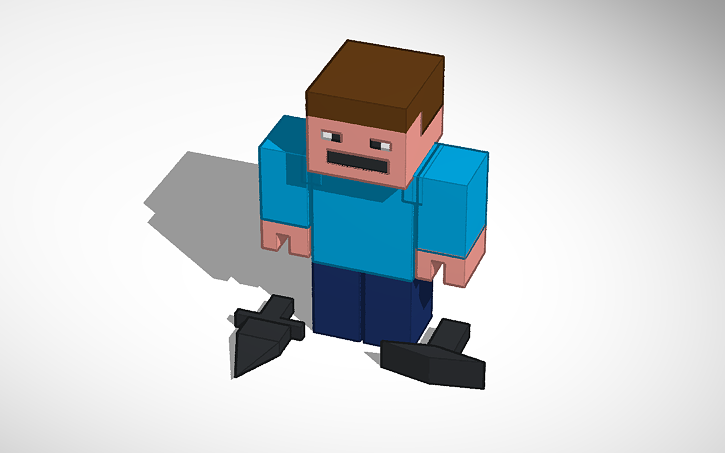 3D design minecraft steve | Tinkercad