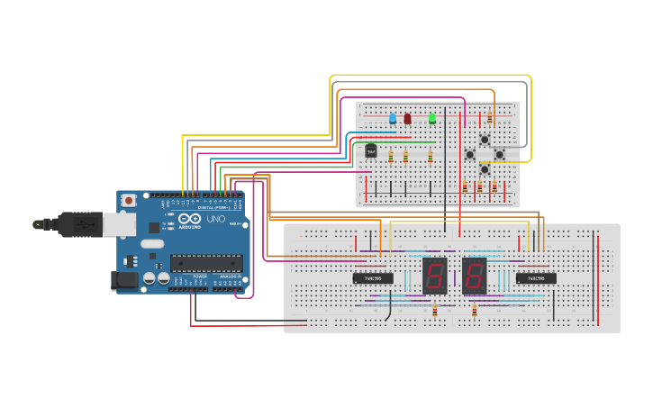 Circuit design AIR CONDITIONING SYSTEM - Tinkercad