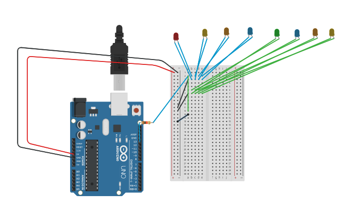 Circuit design Series Circuit - Tinkercad