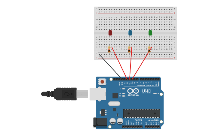Circuit design Programming a traffic light_Ankit kumar - Tinkercad