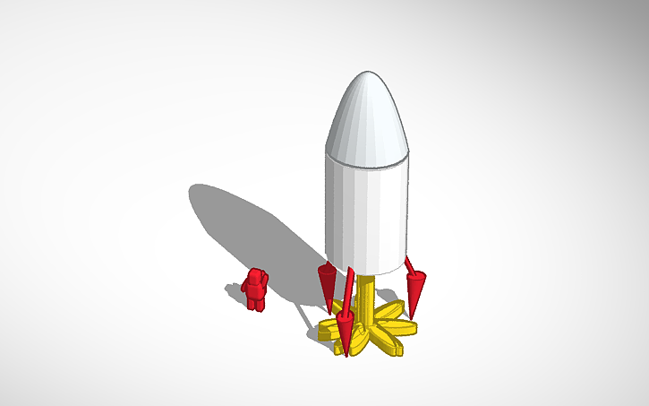 3D design roket tasarımı - Tinkercad