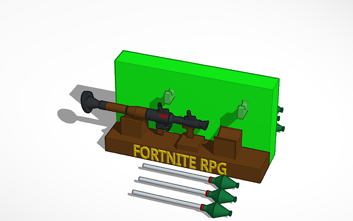 3D design FORTNITE RPG | Tinkercad