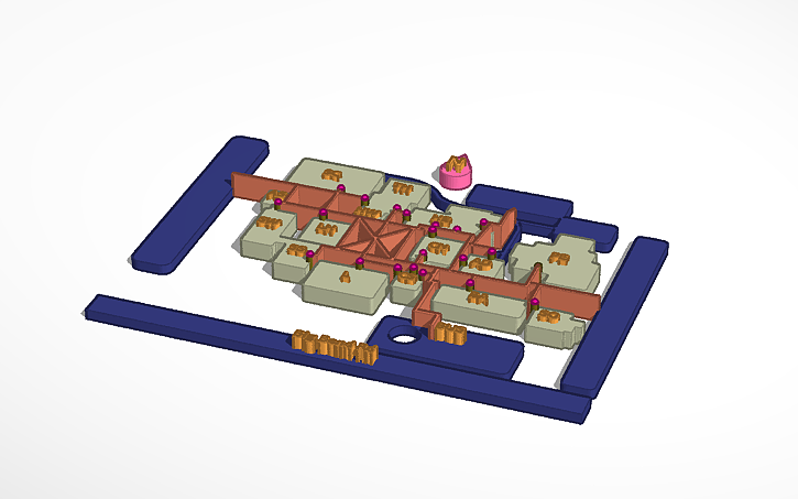 3D design Tactile Map | Tinkercad