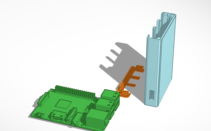 3D design Raspberry 3 B+ Box | Tinkercad