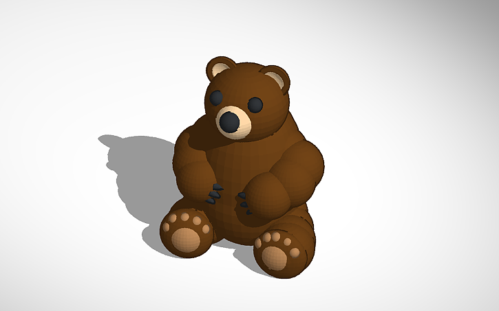 3D design Teddy bear - Tinkercad