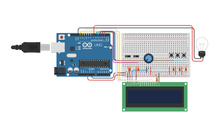 Circuit design doubleswitch with a clock - Tinkercad