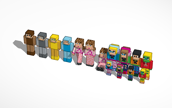 3D design MY MİNECRAFT SKİNS - Tinkercad