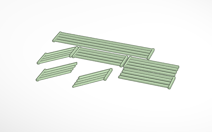 3D design Railings for balcony - Tinkercad