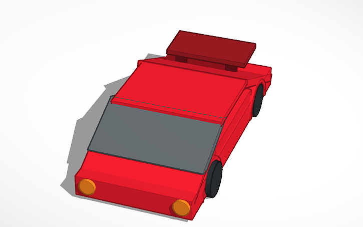 3D design sports car - Tinkercad