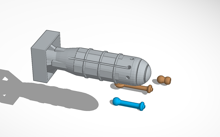 3D design atomic bomb - Tinkercad