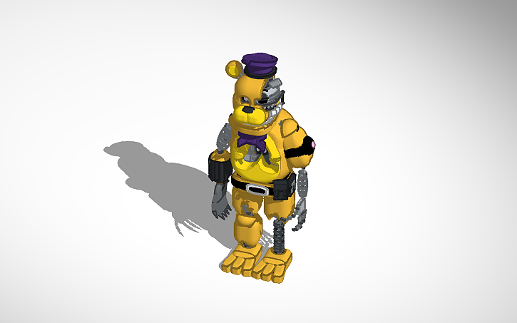 3D design (withered chief) withered special strike golden freddy ...