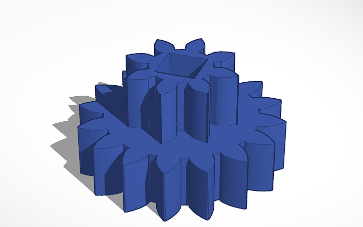 3D design Binary Gearbox Gear 2 - Tinkercad