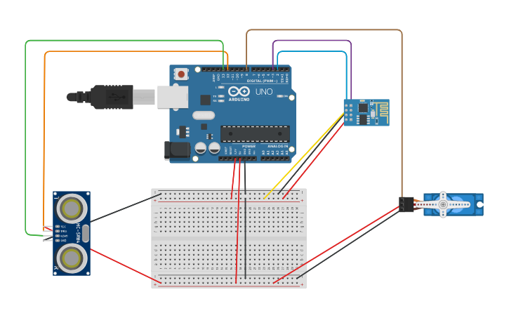 Circuit design Copy of Wifi Module ESP8266 - Tinkercad Circuit design Copy of Wifi Module ESP8266 - Tinkercad