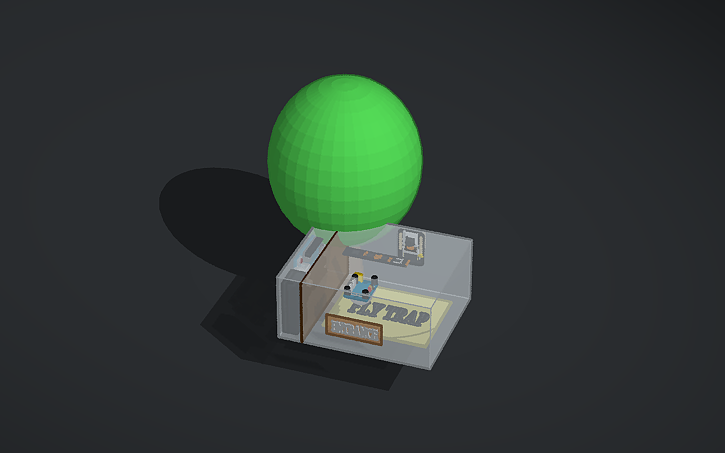 3D design Fly Trap - Tinkercad