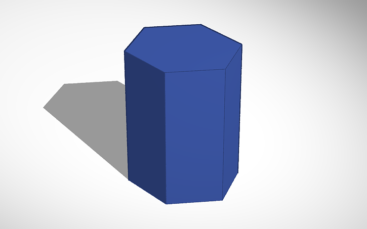 3D design Prisma base esagonale | Tinkercad