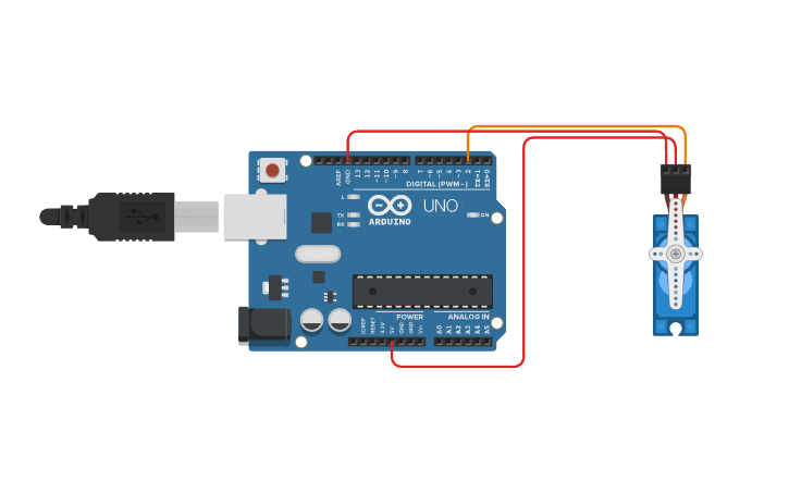 Circuit design Actividad 1(servomotor) - Tinkercad Circuit design Actividad 1(servomotor) - Tinkercad